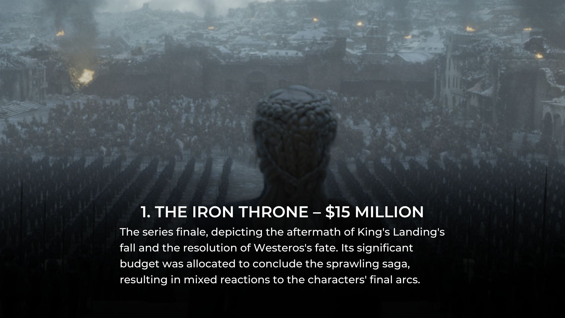 10 Most Expensive Game of Thrones Episodes (#10 Alone Cost $8 Million ...